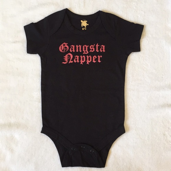 Shirts & Tops | Gangsta Napper Onesie 12 Months | Poshmark